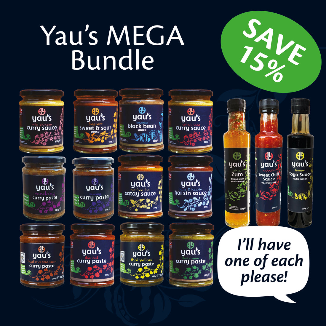 The MEGA Bundle (SAVE 15%) – Yau's Foods